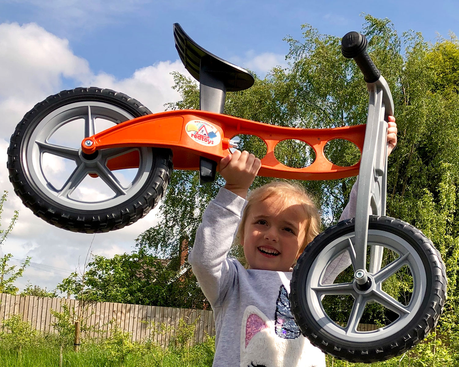Cruiser Lightweight Balance Bike - Orange - Educational Advantage ...